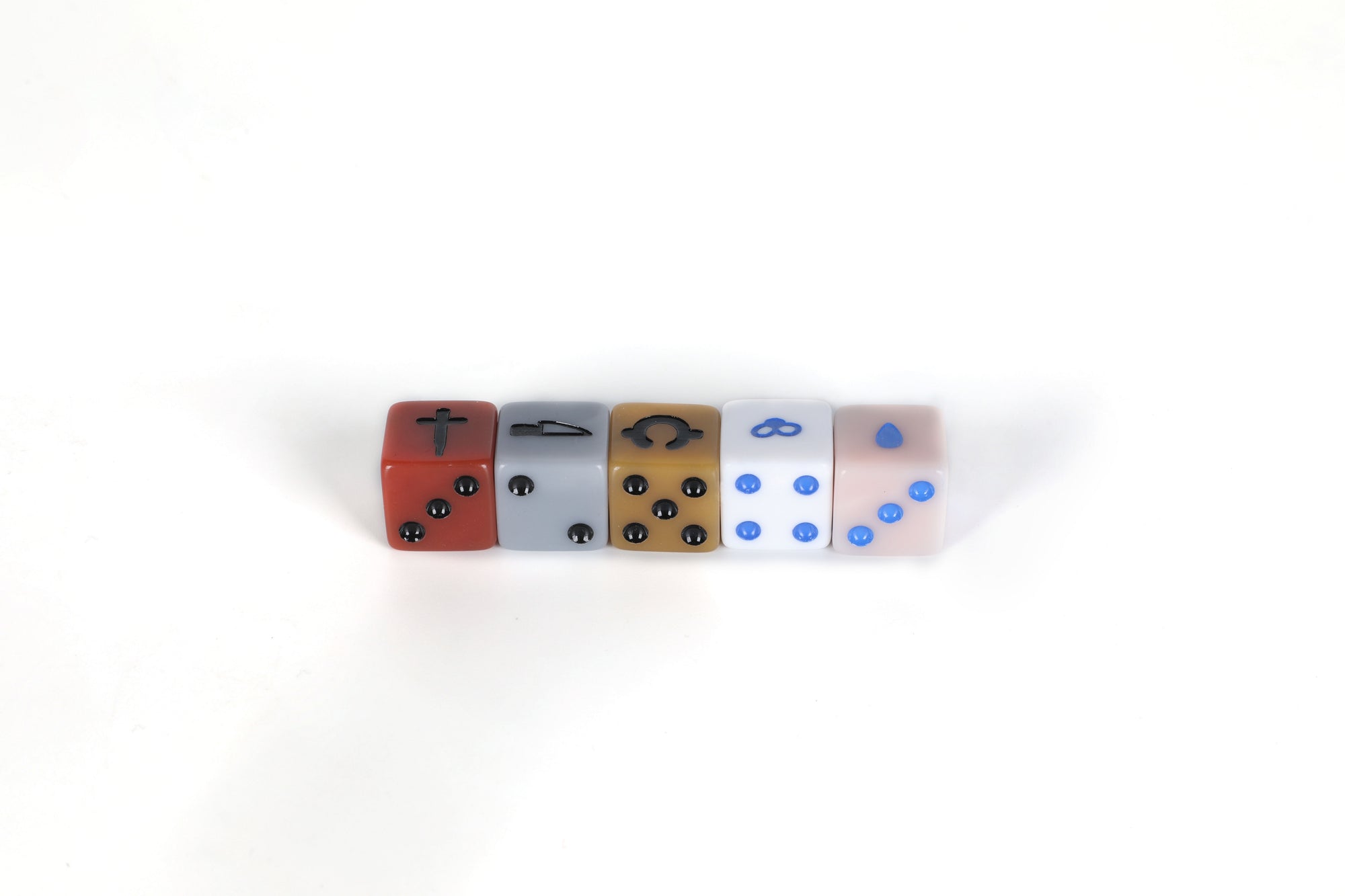 The Binding of Isaac: Four Souls Holy Rollers Dice Set - Maestro Media